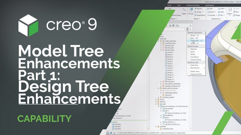 Các tính năng mới trong Model Tree (Part 1/4) | Creo 9 - Phần mềm PTC ...