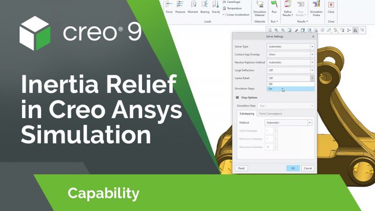 Giảm quán tính trong Creo Ansys Simulation | Creo 9 - Phần mềm PTC Creo ...
