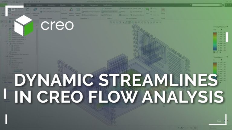 Đường dòng động (dynamic streamlines) trong Creo Flow Analysis | Creo 12